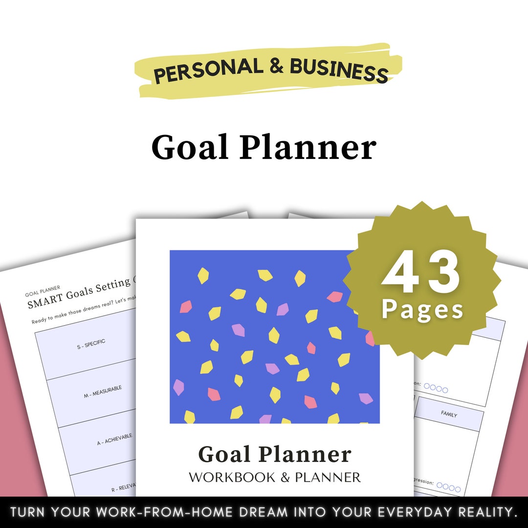 Goal Planner 2023, Digital Planner, Vision Board, SMART Goals Setting ...