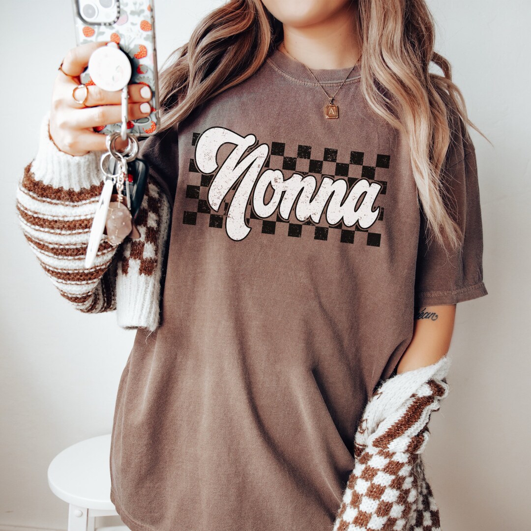 Checkered Nonna Shirt New Nonna Gift Nonna to Be Shirt Nonna Gift From ...
