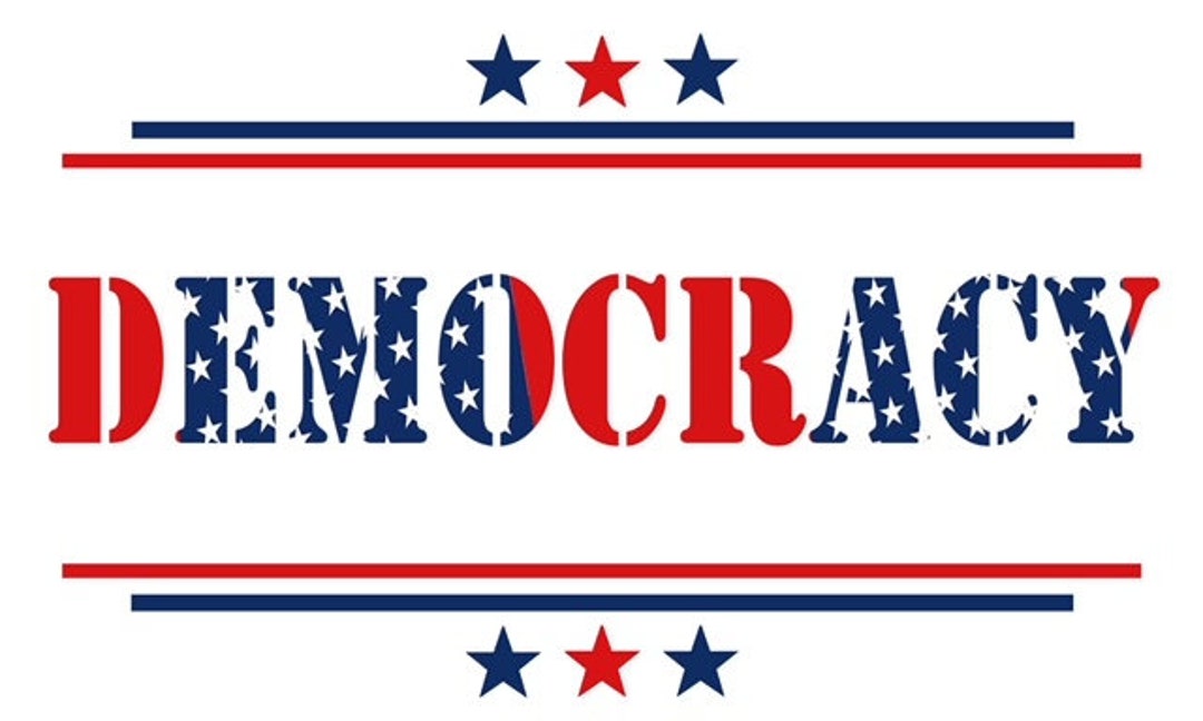 Democracy Sticker Bumper Sticker Pro Democracy Sticker Democracy Flag ...