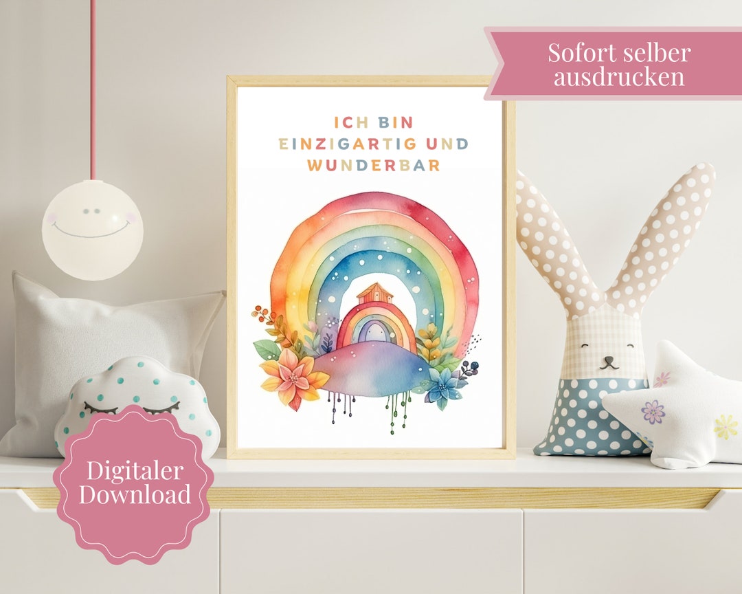 Positive Affirmations Poster for Kids Self Printable Poster - Etsy