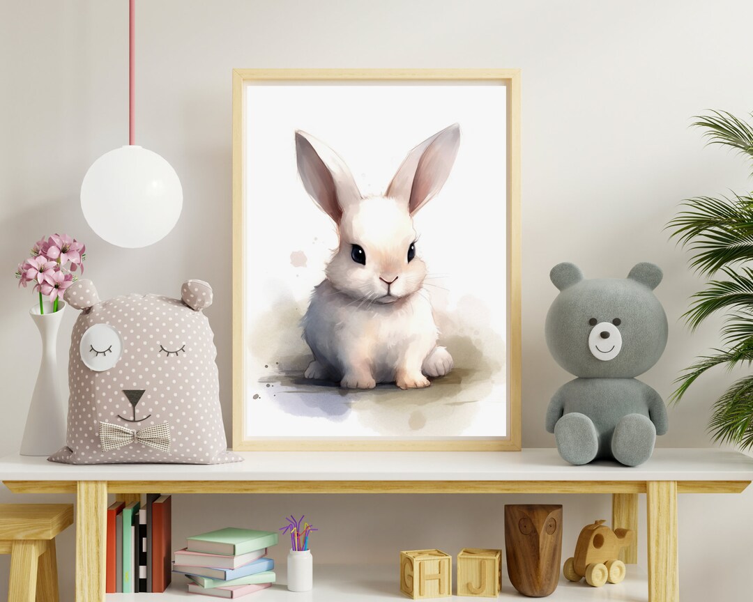 Posters Woodland Animals Poster Rabbit Digital Download Printable ...