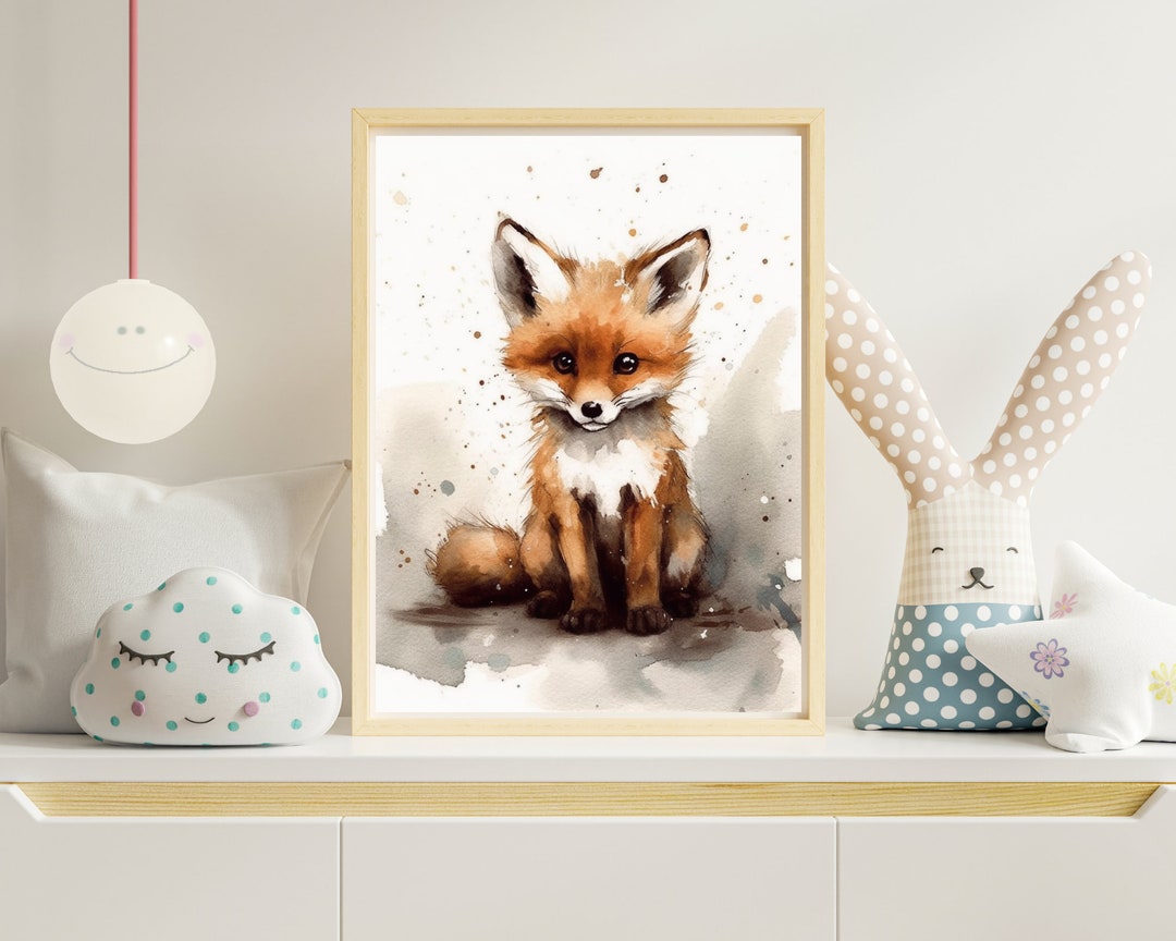 Posters Woodland Animals Poster Fox Digital Download - Etsy