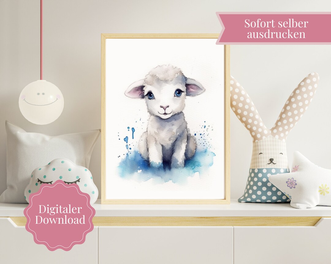 Sheep Posters | Digital Download | Printable Posters | Motifs Children ...