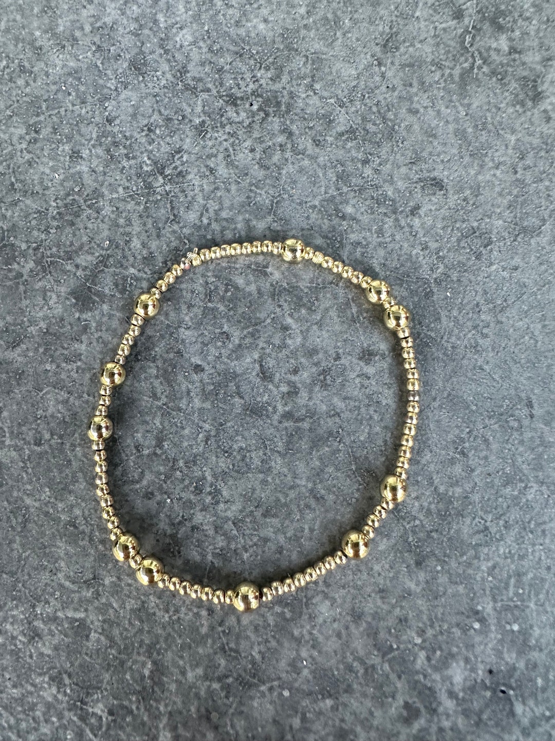 14kt Gold-filled Bead Bracelet - Non-tarnish - Etsy