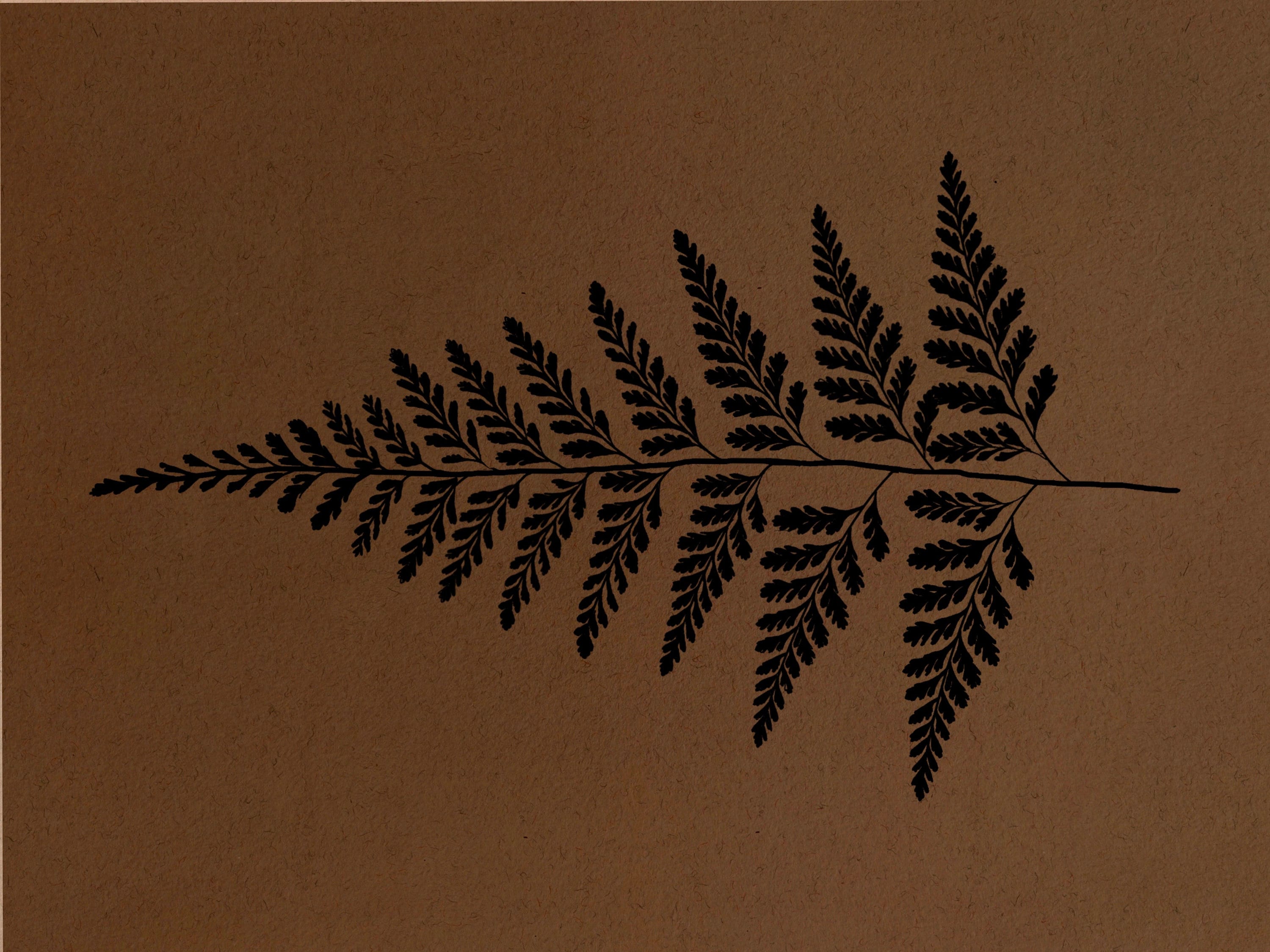 Fern Leaf Tattoo Token - Etsy