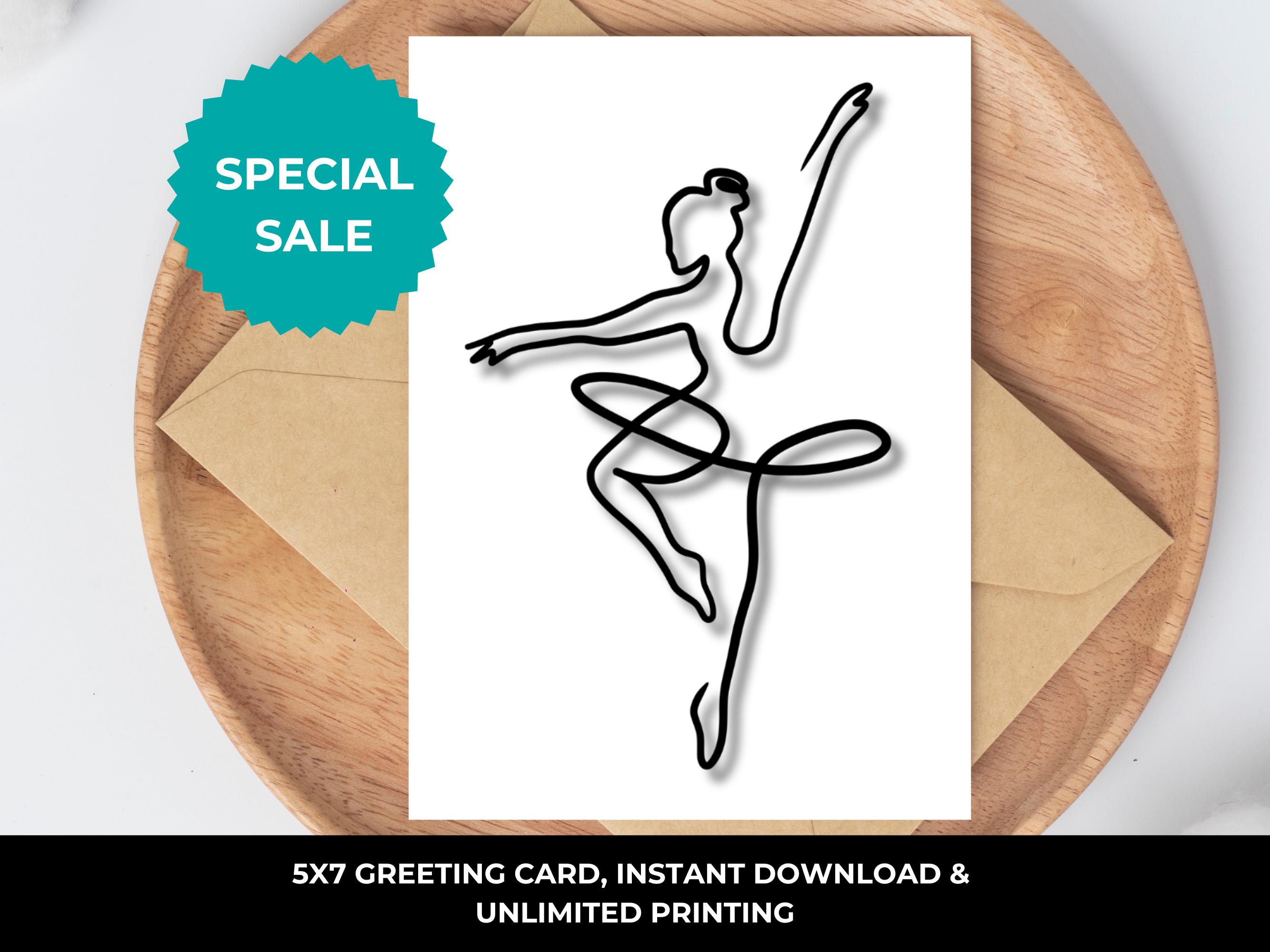 Ballet Dance Teacher Thank You Card I Dance Note Card I Dancer ...
