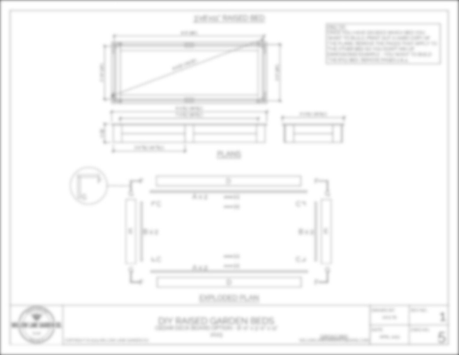 DIY Cedar Raised Garden Bed Plans 4'x4' & 8'x3' Digital Instant ...