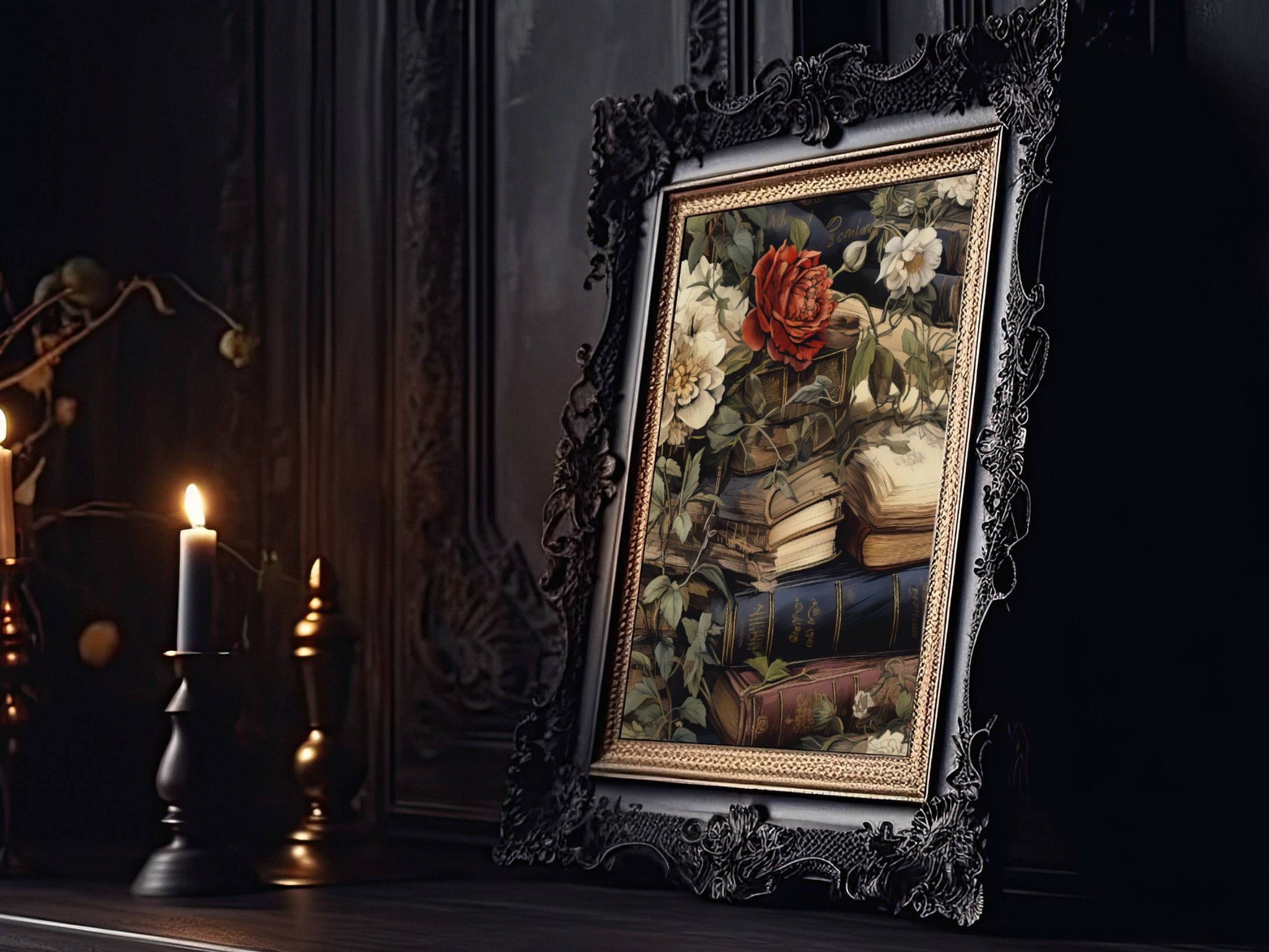 Dark Academia Print Dark Aesthetic Art Printable Downloadable Poster ...