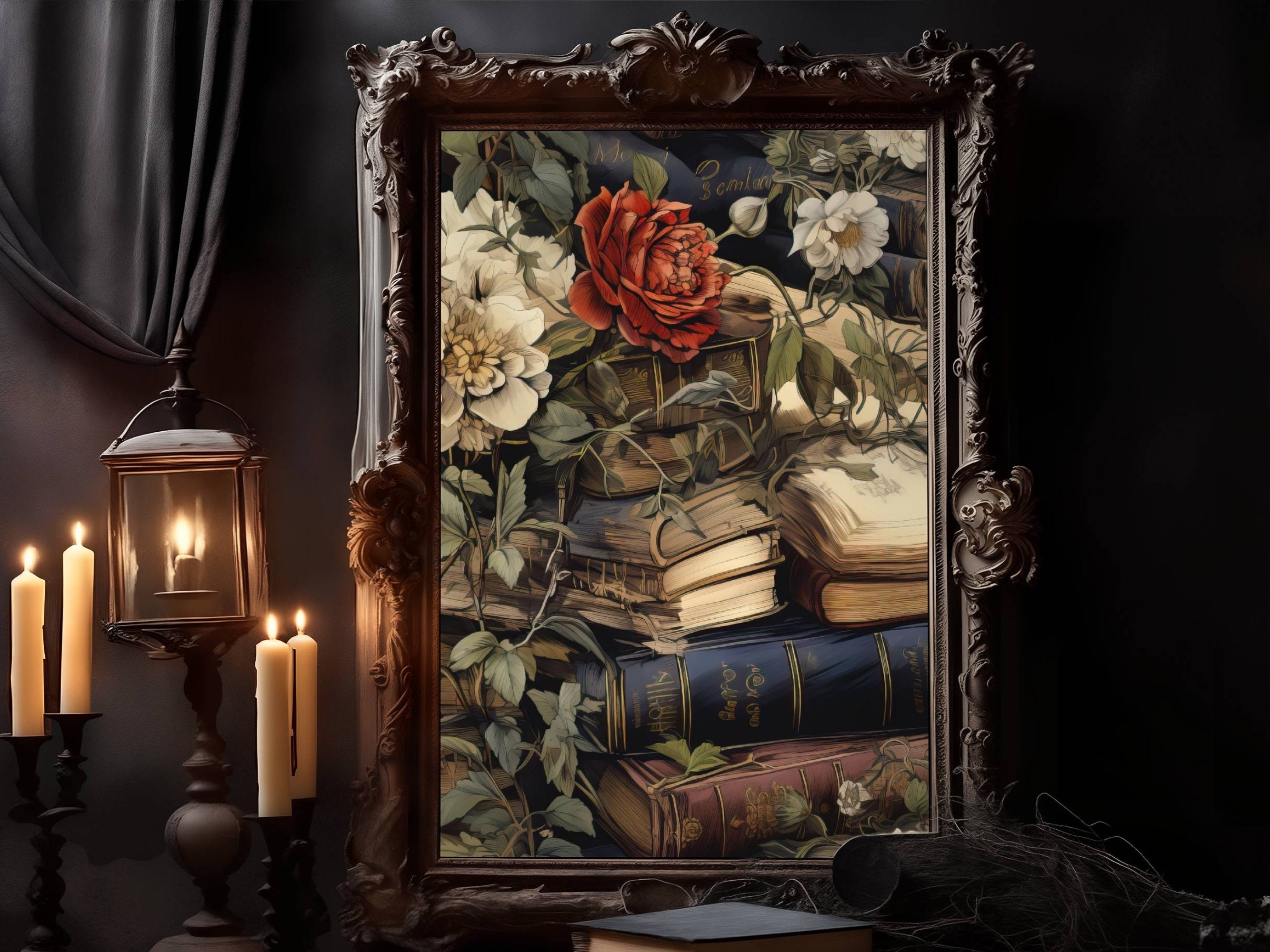 Dark Academia Print Dark Aesthetic Art Printable Downloadable Poster ...