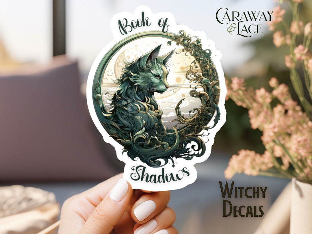 Magical Stickers Spell Book Sticker Mirror Sticker Laptop Decal Witchy ...