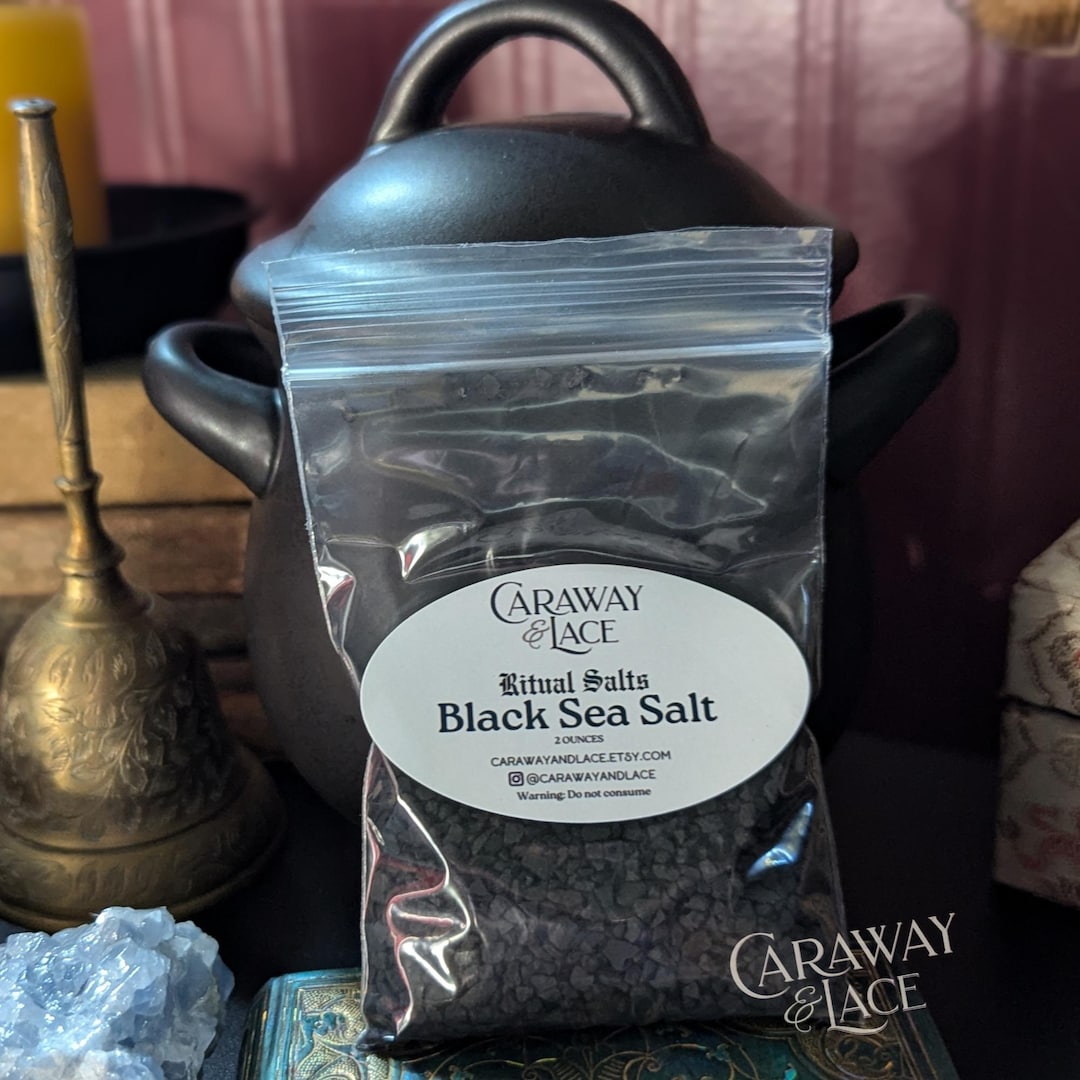 Black Salt, Black Sea Salt, Witch's Salt, Protection and Clearing ...