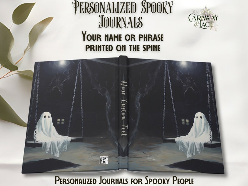 Halloween Spooky Gift Personalized Journal Custom Ghost Ghost Journal ...