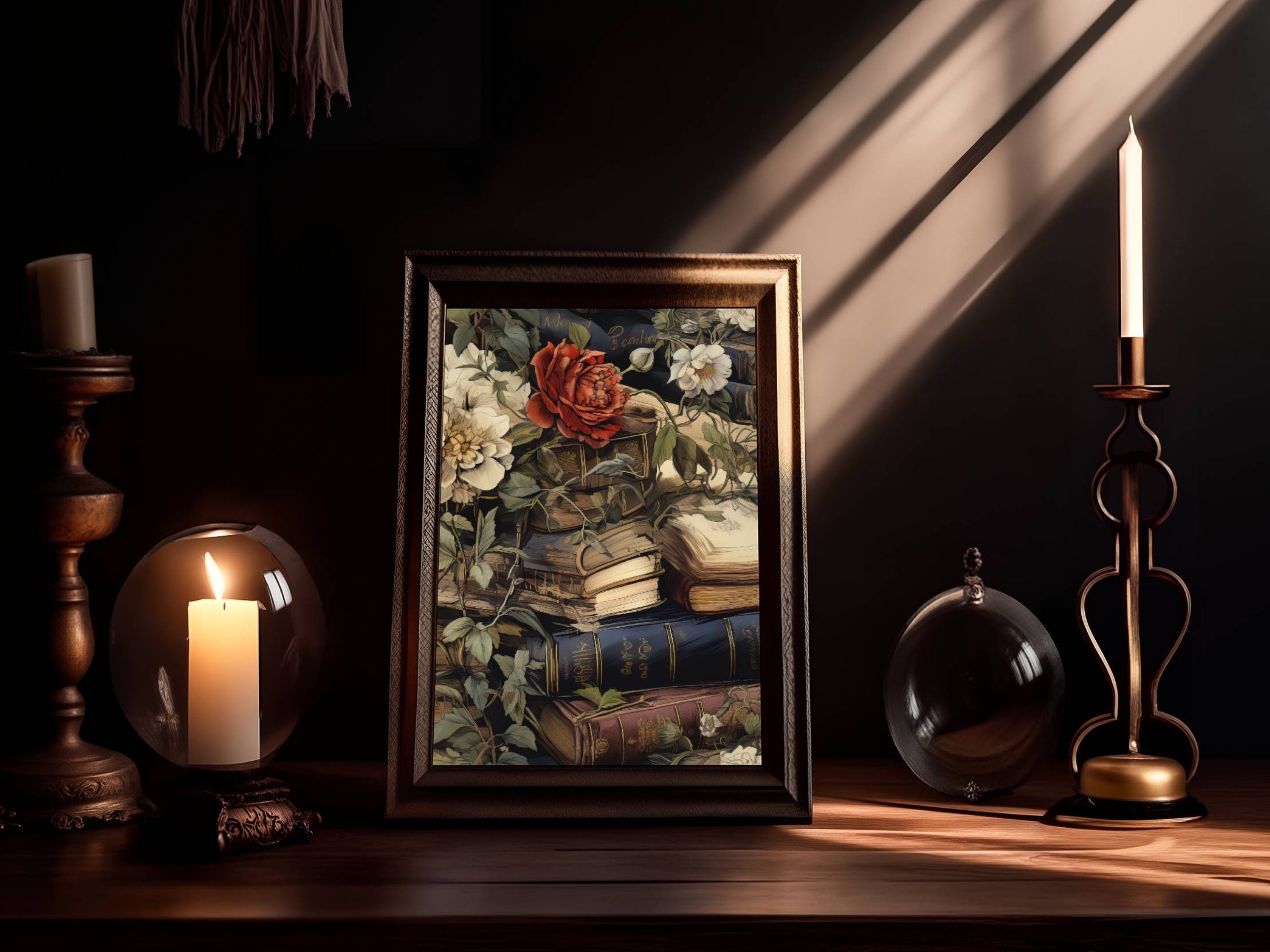 Dark Academia Print Dark Aesthetic Art Printable Downloadable Poster ...