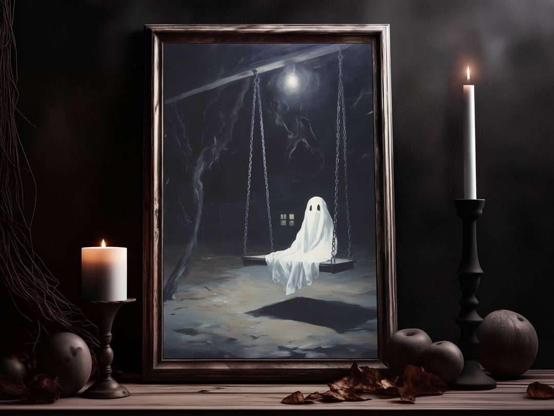 Digital Download Dark Print | Ghostly Print | Halloween Ghost ...