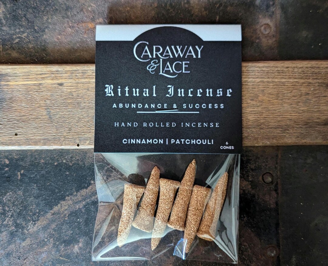 Hand Rolled Incense Cones: Cinnamon & Patchouli, Ritual Smoke ...
