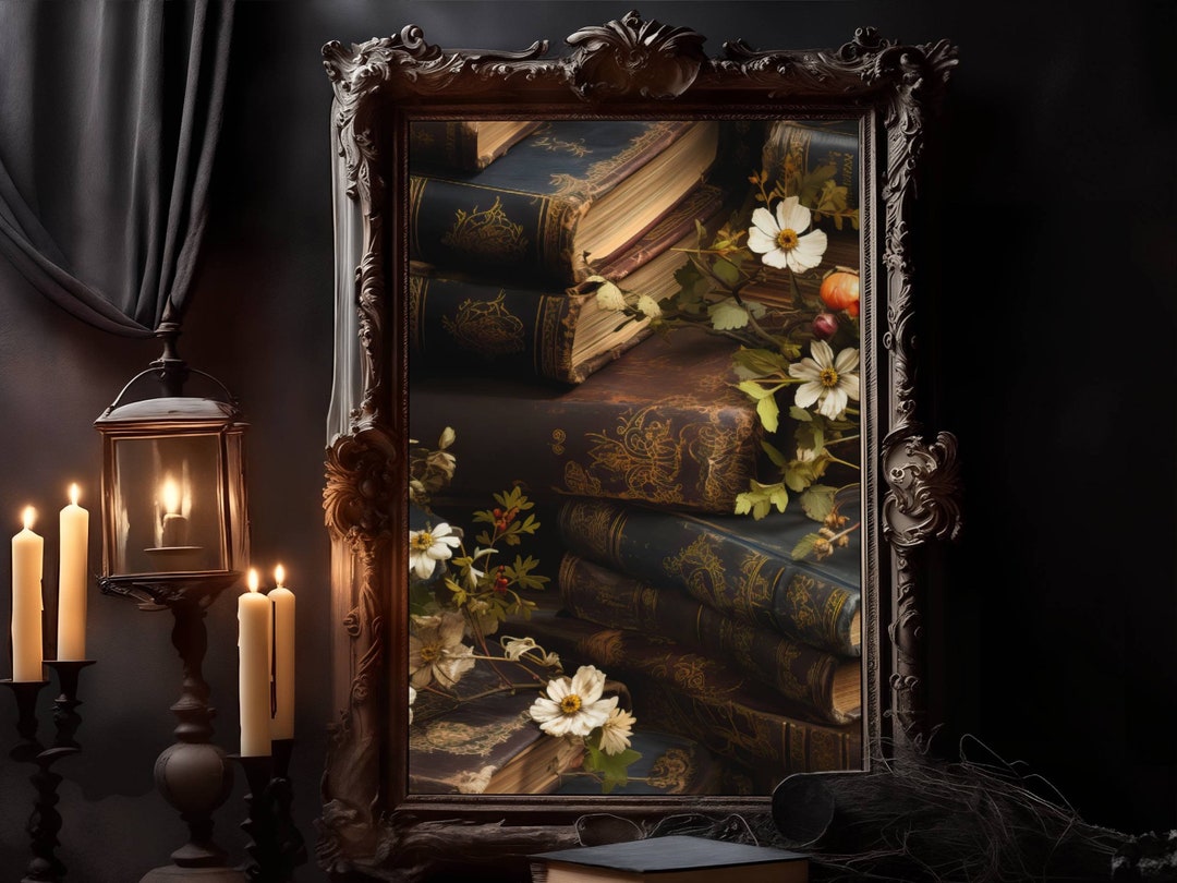 Dark Academia Print Dark Aesthetic Art Printable Downloadable Poster ...