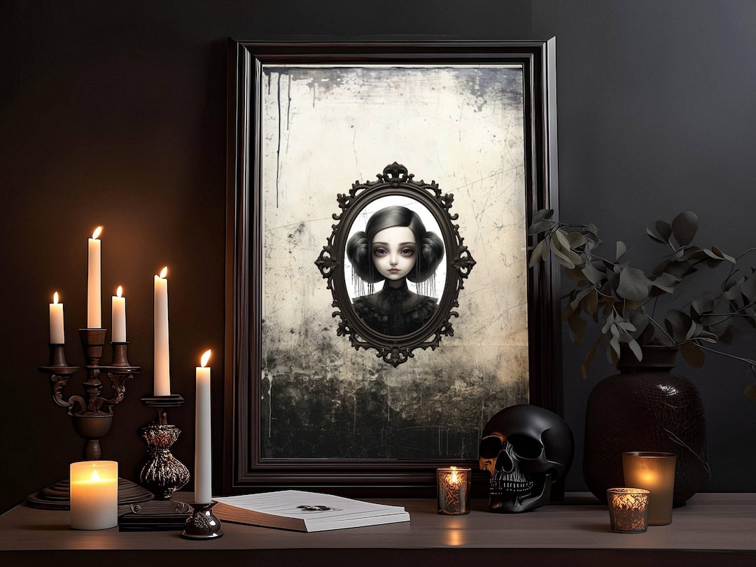 Digital Downloaded Dark Print Victorian Gothic Art Artful Downloadable ...