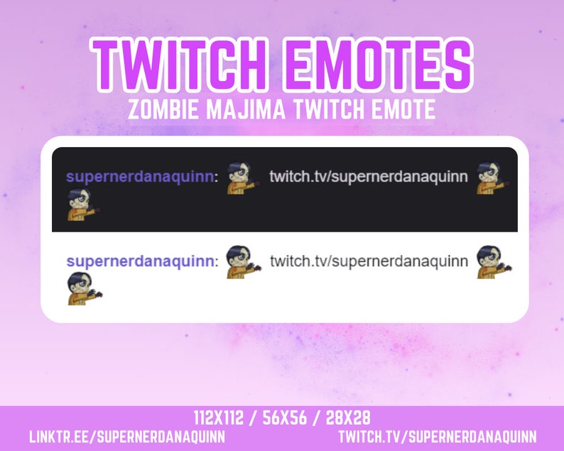 Kawaii Cute Zombie Goro Majima Halloween Emote for Stream Twitch ...
