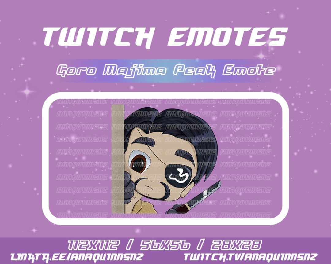 Kawaii Cute Goro Majima Demonfire Dagger Knife Emote for Stream Twitch ...