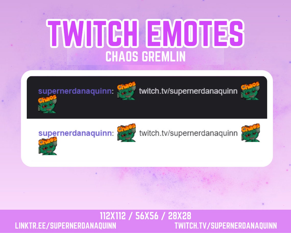 Kawaii Cute Chaos Gremlin Emote for Stream - Twitch, Discord, Youtube ...