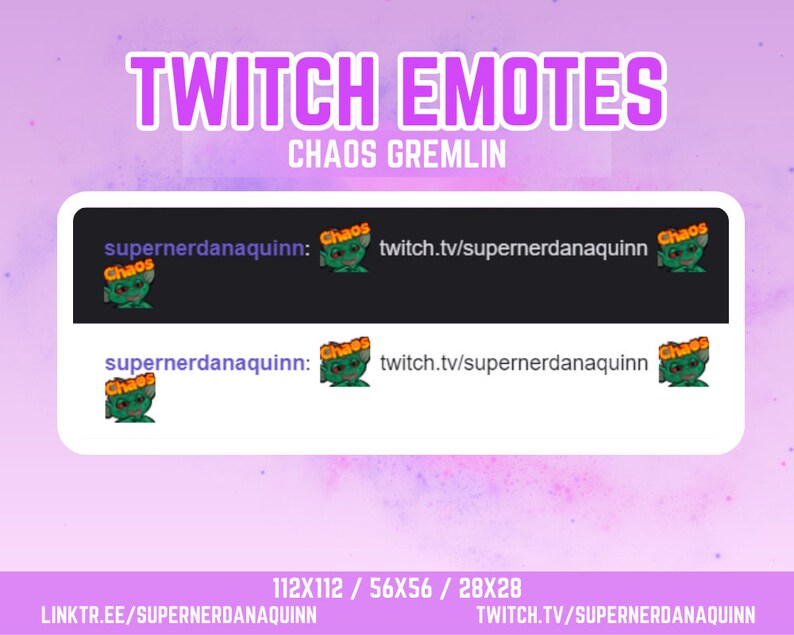 Kawaii Cute Chaos Gremlin Emote for Stream - Twitch, Discord, Youtube ...