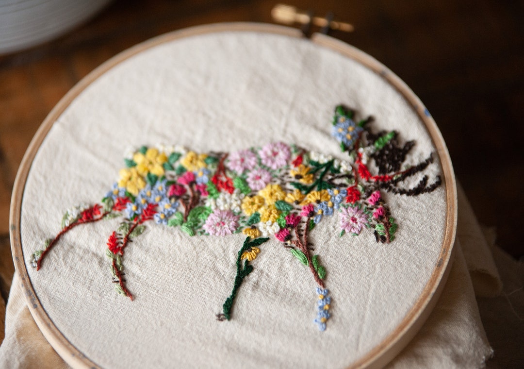 Wild Flower Moose - Etsy