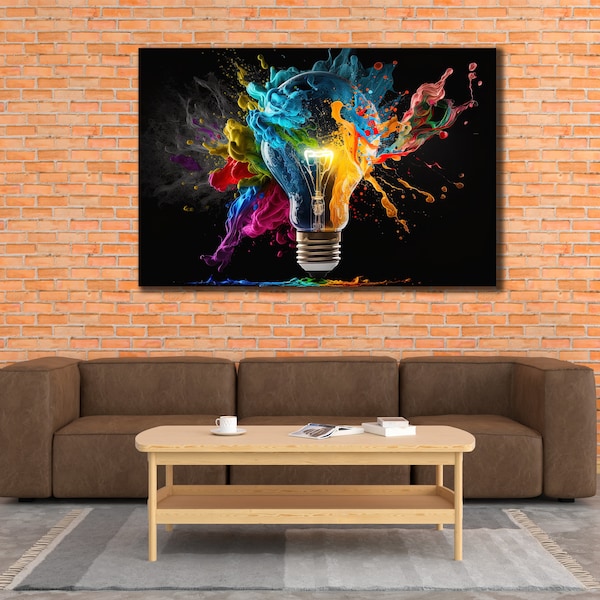 Light Bulb Art - Etsy