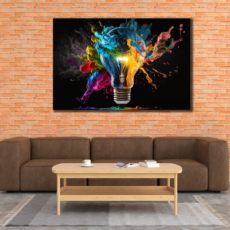 Light Bulb Art - Etsy
