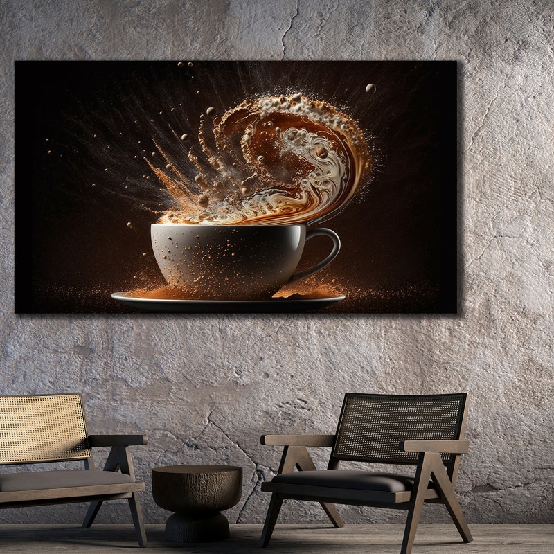 Coffee Canvas Art - Etsy