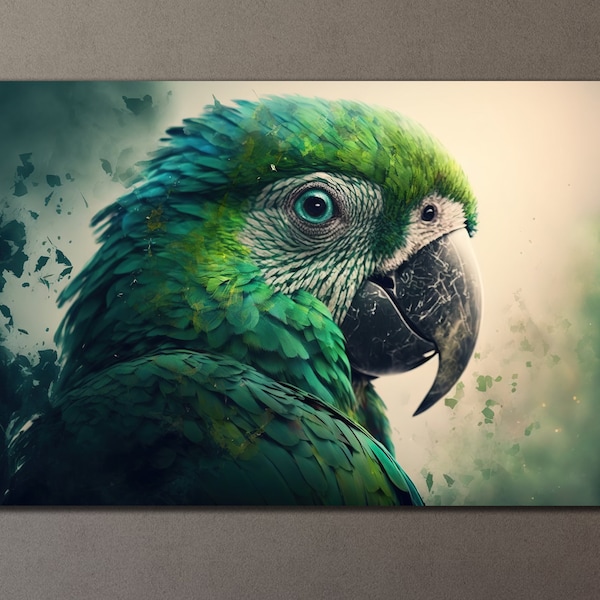 Parrot Canvas Art - Etsy