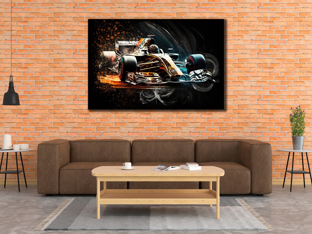 Ferrari F1 Canvas Art, Colorful F1 Wall Decor, Race Car Poster,gift for ...