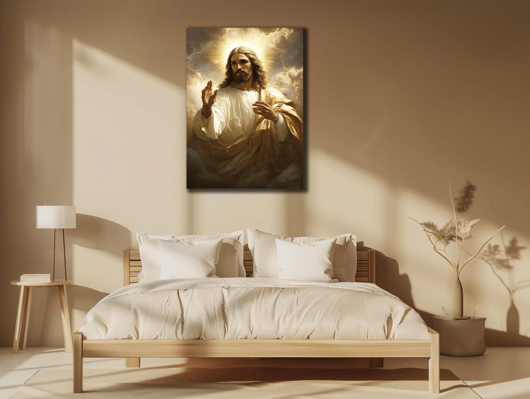 Jesus Canvas Print Art, Jesus Wall Art, Christian Gift Ideas, Christian ...