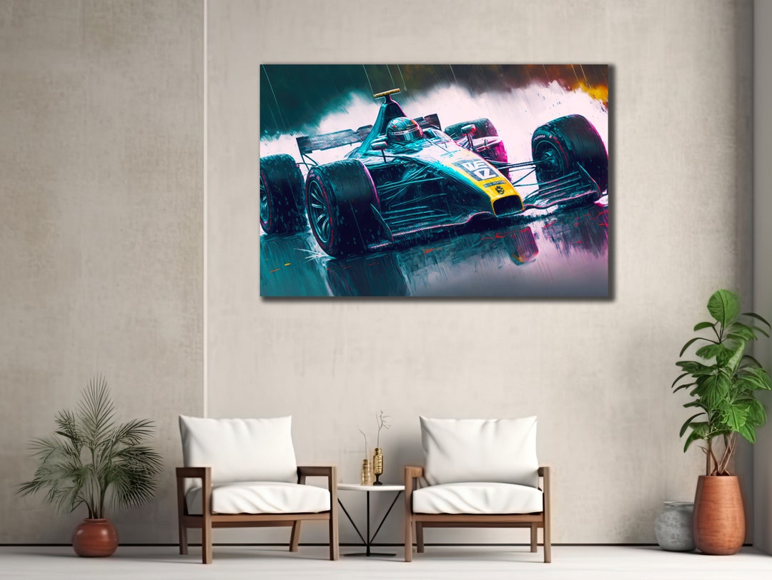 Ferrari F1 Canvas Art, Formula Car Wall Decor, Race Car Poster,gift for ...
