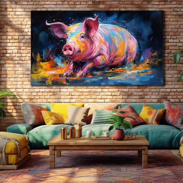 Pig Wall Decor - Etsy