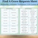 Find a Grave Requests Organizer | Cemetery Records | Family Tree ...