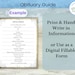 Printable Obituary Template | How to Write Obit Guide | Death Notice ...