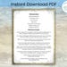 Printable Obituary Template | How to Write Obit Guide | Death Notice ...