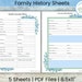Family History Printable Sheets | Family Tree Ancestry Forms ...