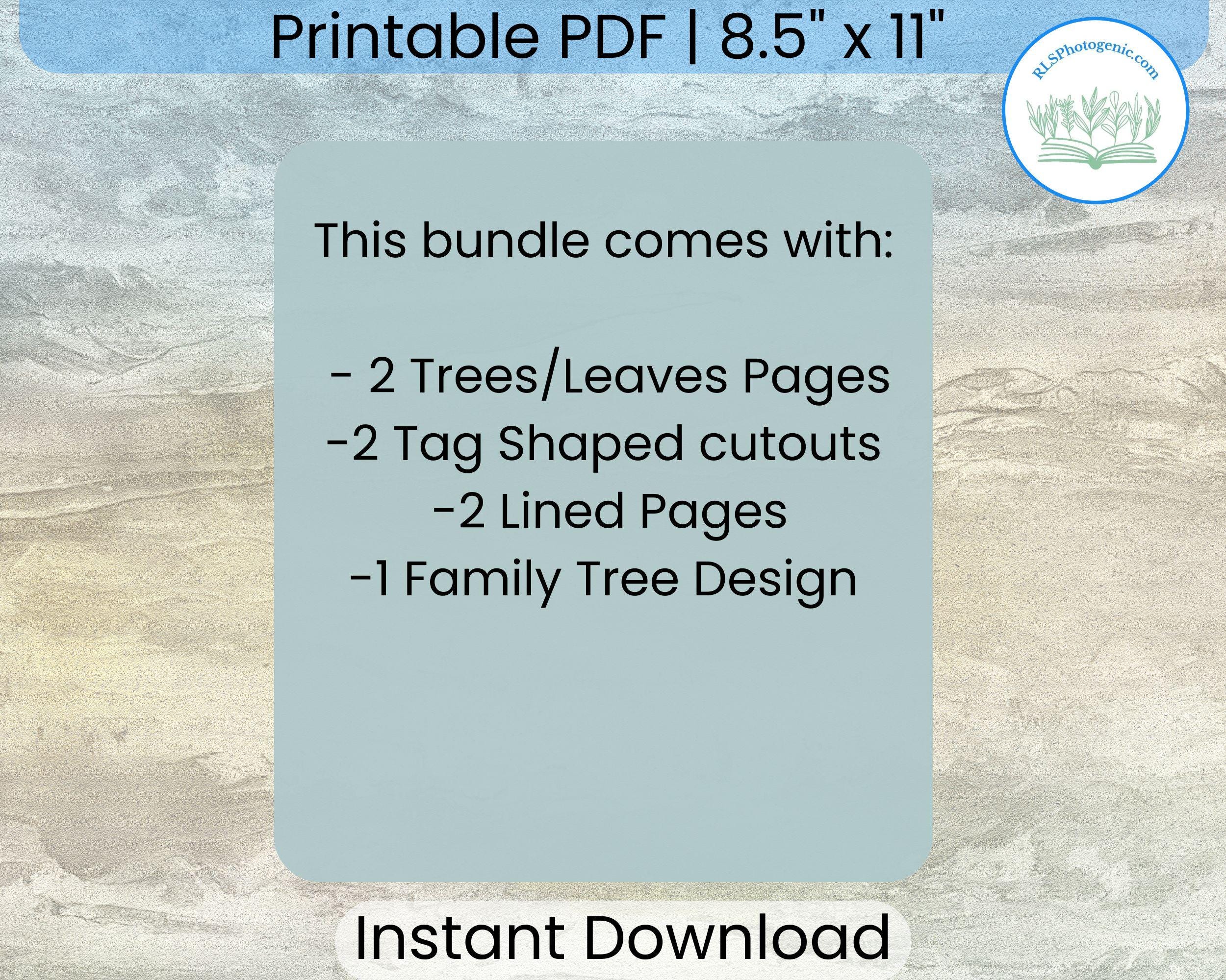 Family Tree Scrapbook Paper | Genealogist Gift | Junk Journal Ancestry ...