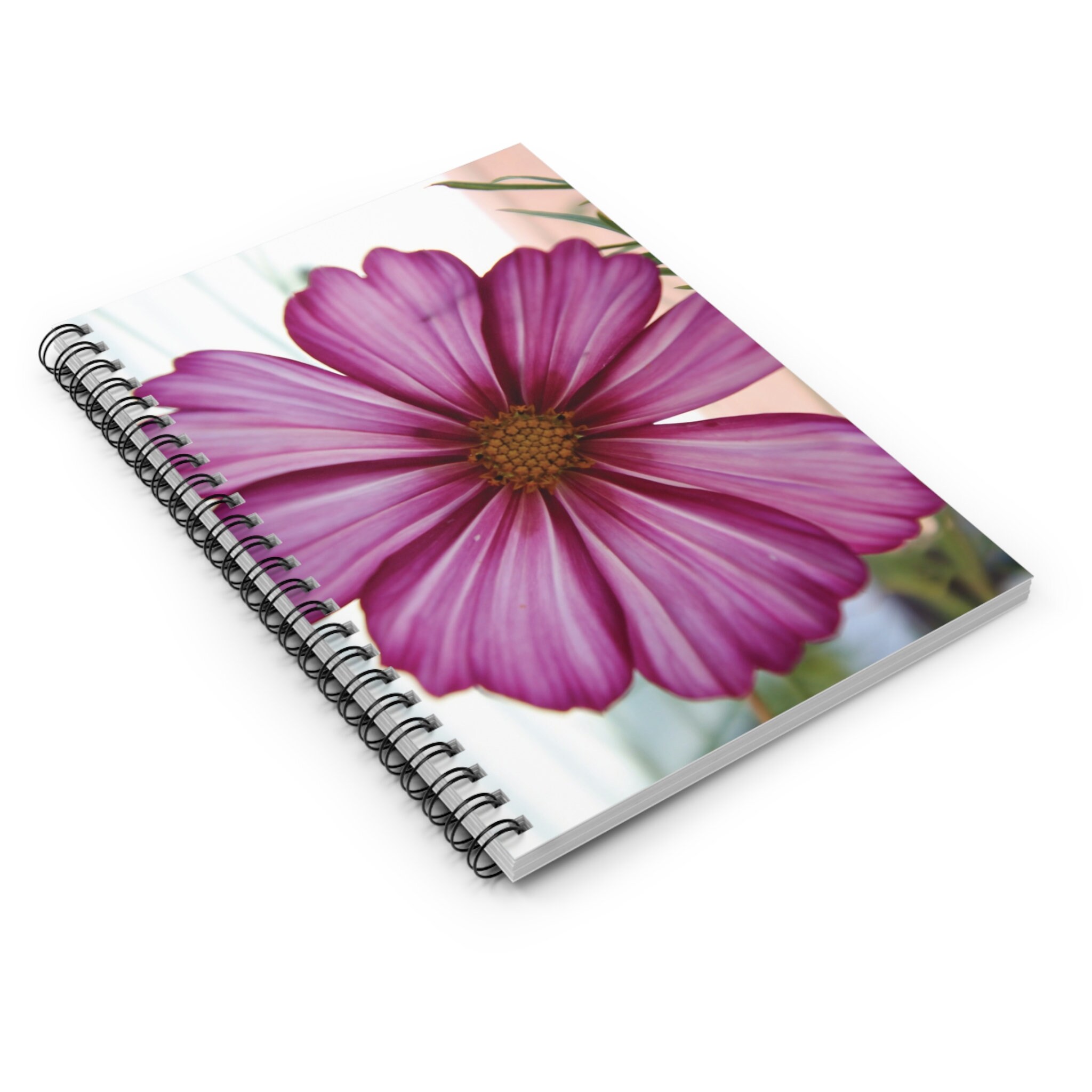 Pink Flowerful Cover Wildflower Spiral Bound Notebook Lined Pages - Etsy