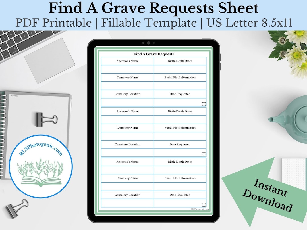 Find a Grave Requests Organizer Cemetery Records Ancestry Family Tree ...