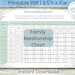 Family Tree Relationship Chart | Genealogy Common Ancestor Template ...