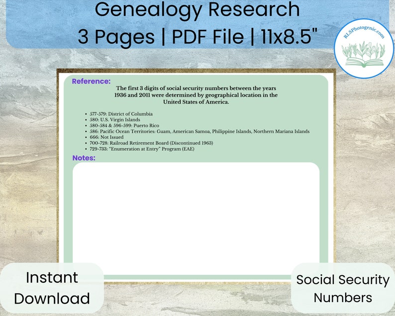 Social Security Numbers by State | Genealogy Family Tree Ancestry ...