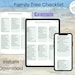Family Tree Research Checklist Genealogy Printable Worksheet Ancestor ...