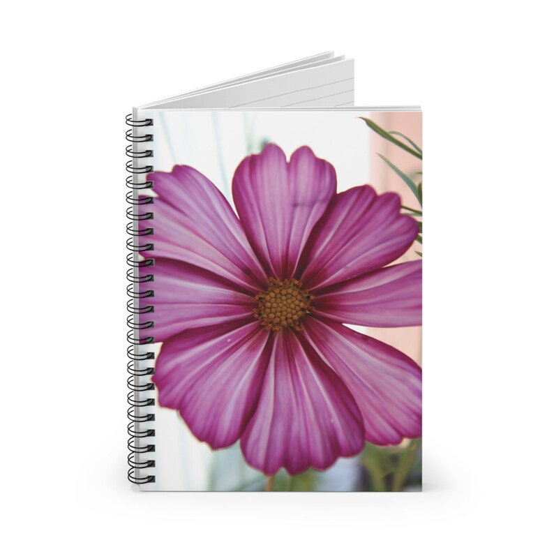 Pink Flowerful Cover Wildflower Spiral Bound Notebook Lined Pages - Etsy