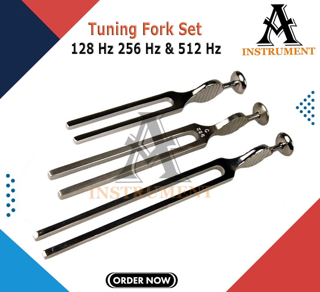 Tuning Fork - Medical Gardiner Brown 128, 256, 512 Hz Brushed Steel CE FDA New - Etsy