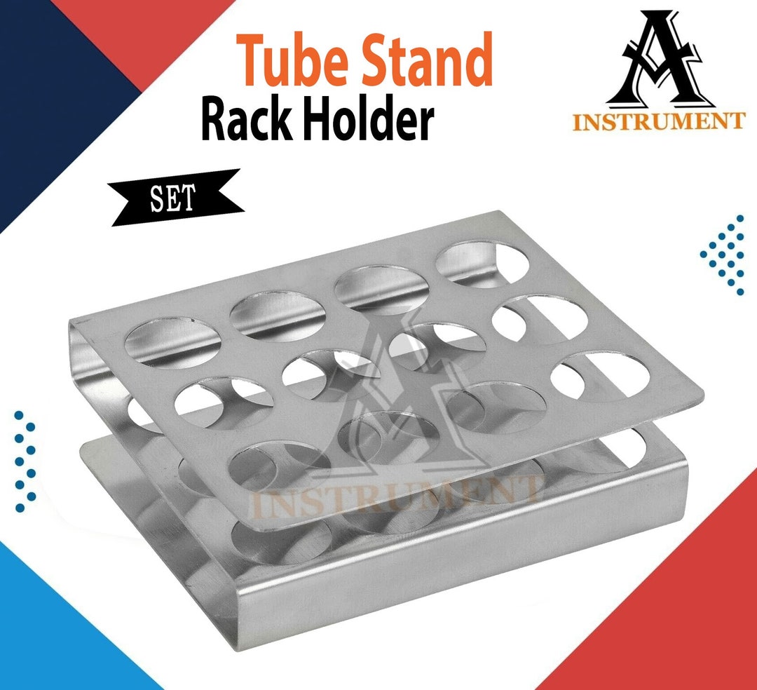 Test Tube Holder Rack Stainless Steel 12 Holes Lab High Quality New CE ...
