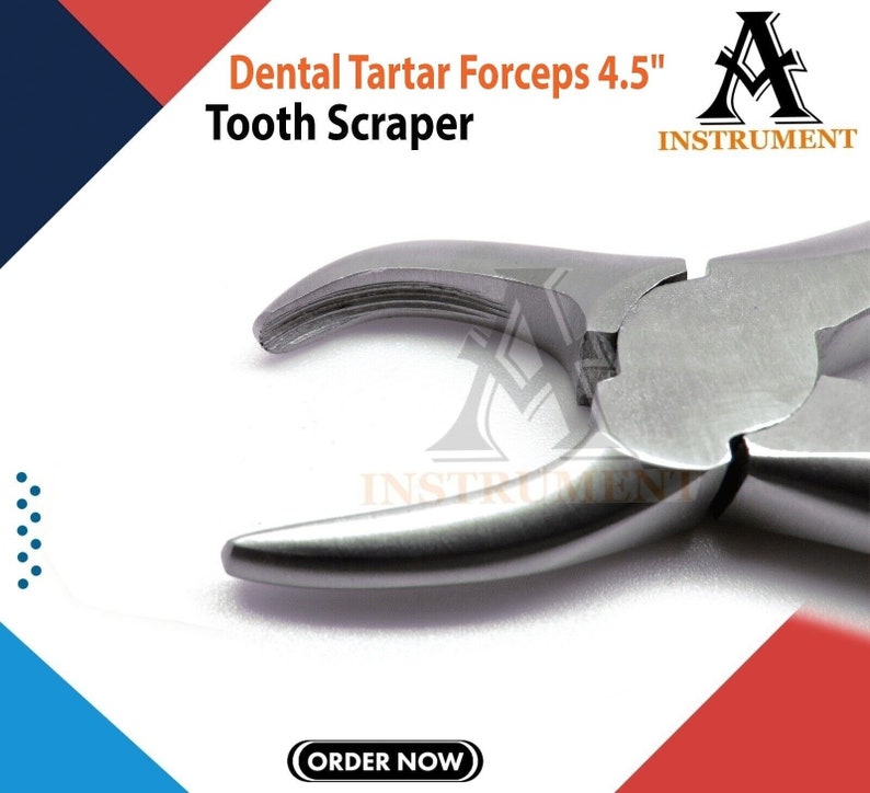Tartar Forceps Calculus Remover Tooth Scraper 4.5" Dental Veterinary ...