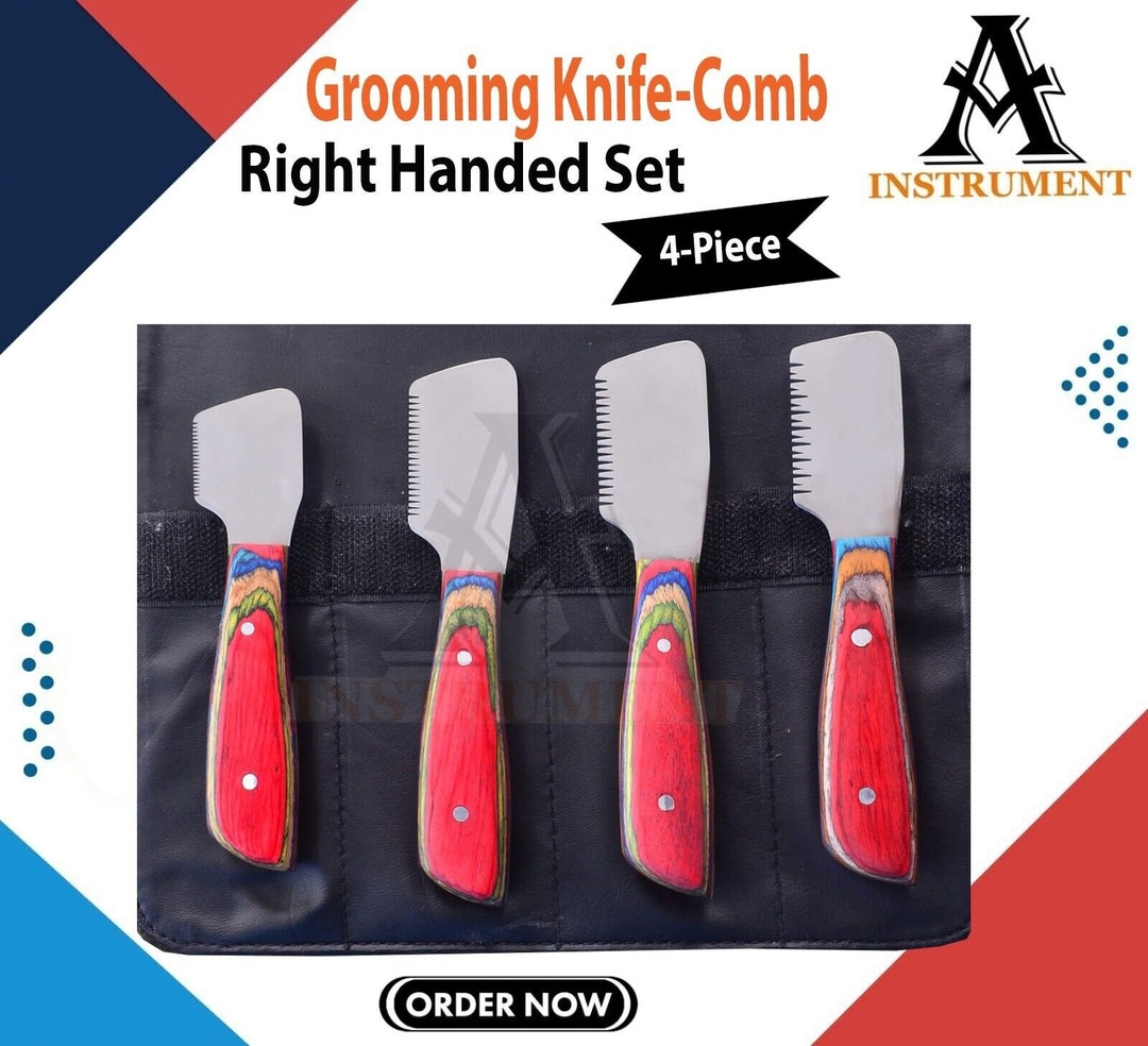 Stripping Terriers Carding Knife Cat & Dog Pet Grooming Comb Wooden ...