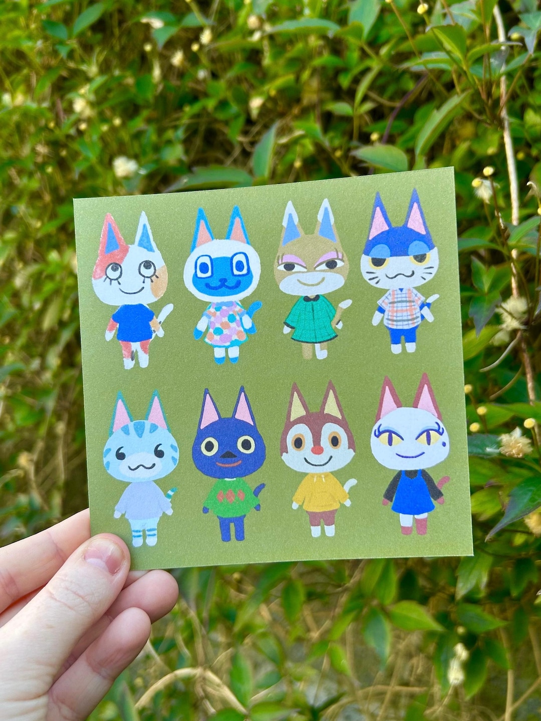 ACNH Cat Villagers Art Print, Collectible Gamer Decor - Etsy